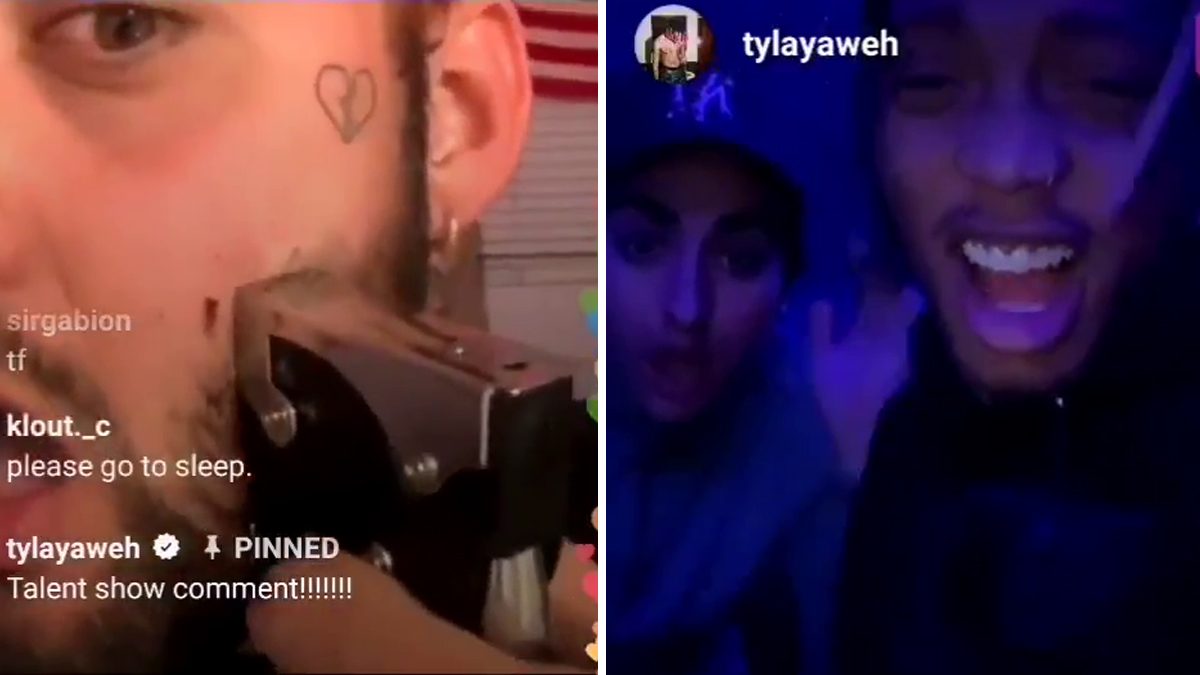 Chad Tepper eats poo sandwich on Trippie Redd Instagram live